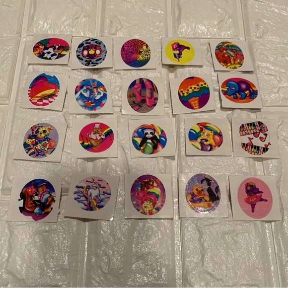 Lisa Frank | Other | Vintage Lisa Frank Circle Sticker Lot | Poshmark